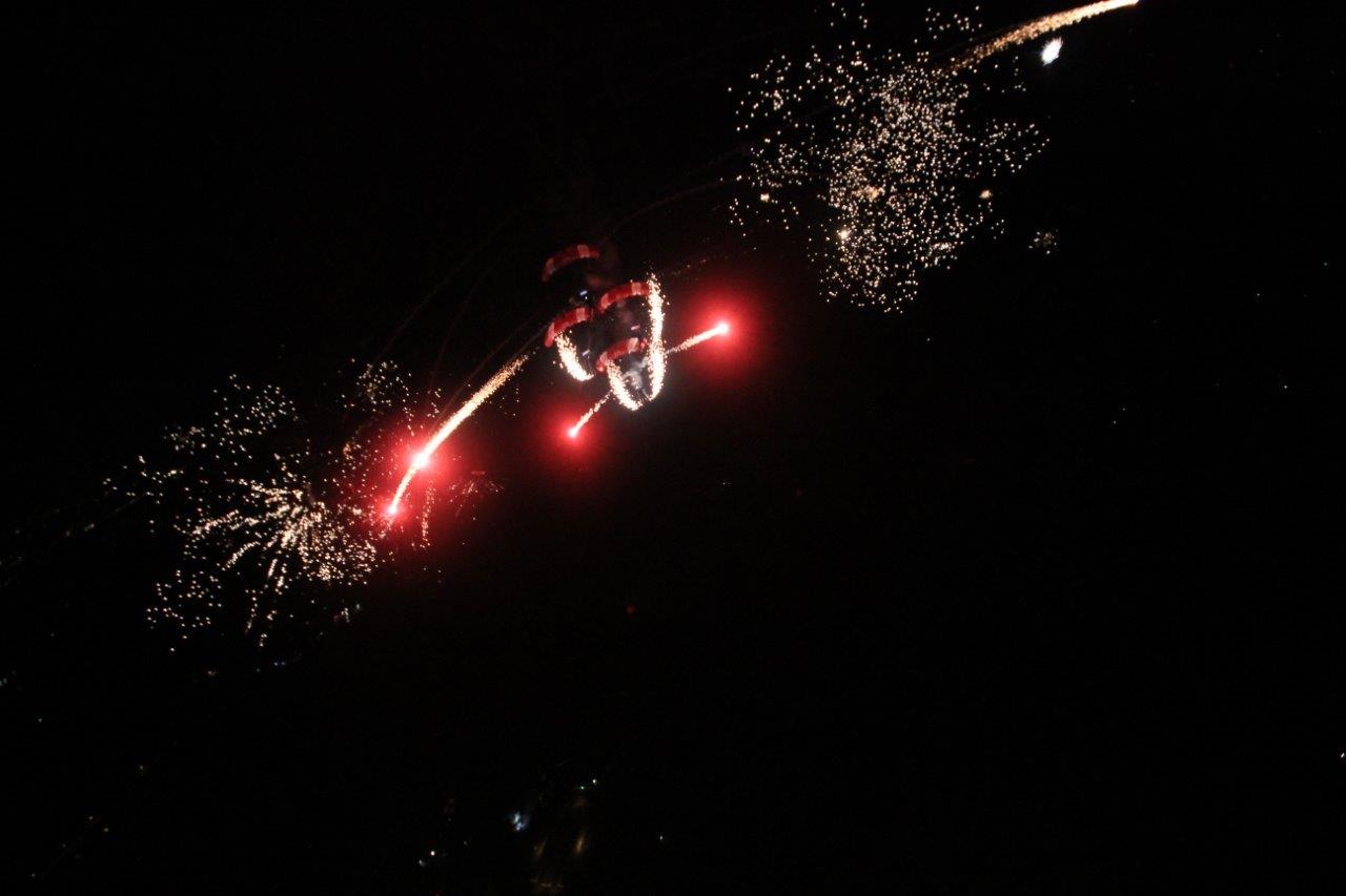 Night Pyrotechnic Skydive Demonstration Show - Team Fastrax™